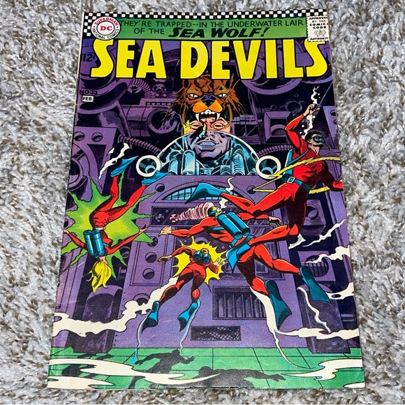 DC Comics | Art | Vintage 967 Dc Comics Sea Devils Appearance Of Sea ...